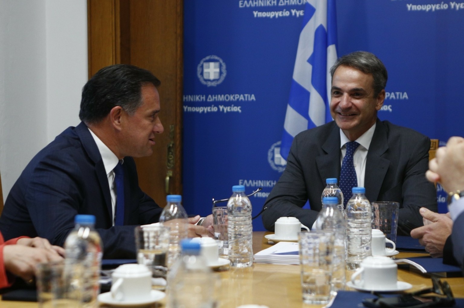 Στο υπουργείο Υγείας ο Κυριάκος Μητσοτάκης - Πώς τον υποδέχθηκαν (Pics)